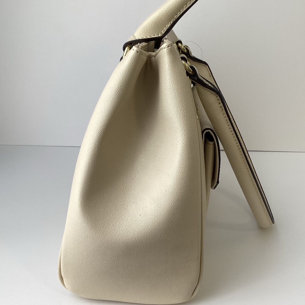 Anne Klein: Cream With Gold Hardware Purse Handbag Sa… - Gem